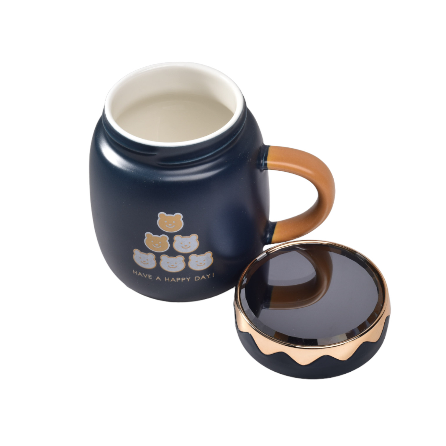 MUG POCILLO CON TAPA CERAMICA | JEGZ